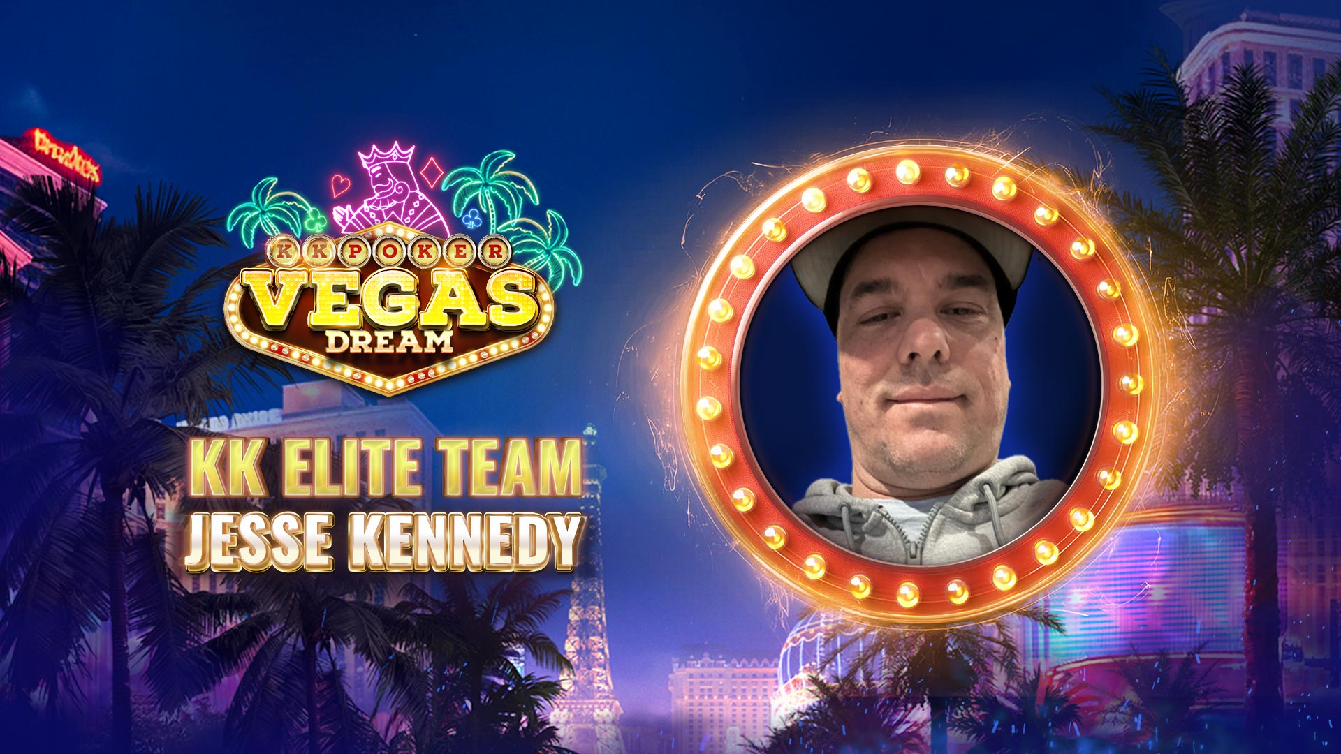 KKPoker Official | Jesse Kennedy Wins Vegas Dream Package!