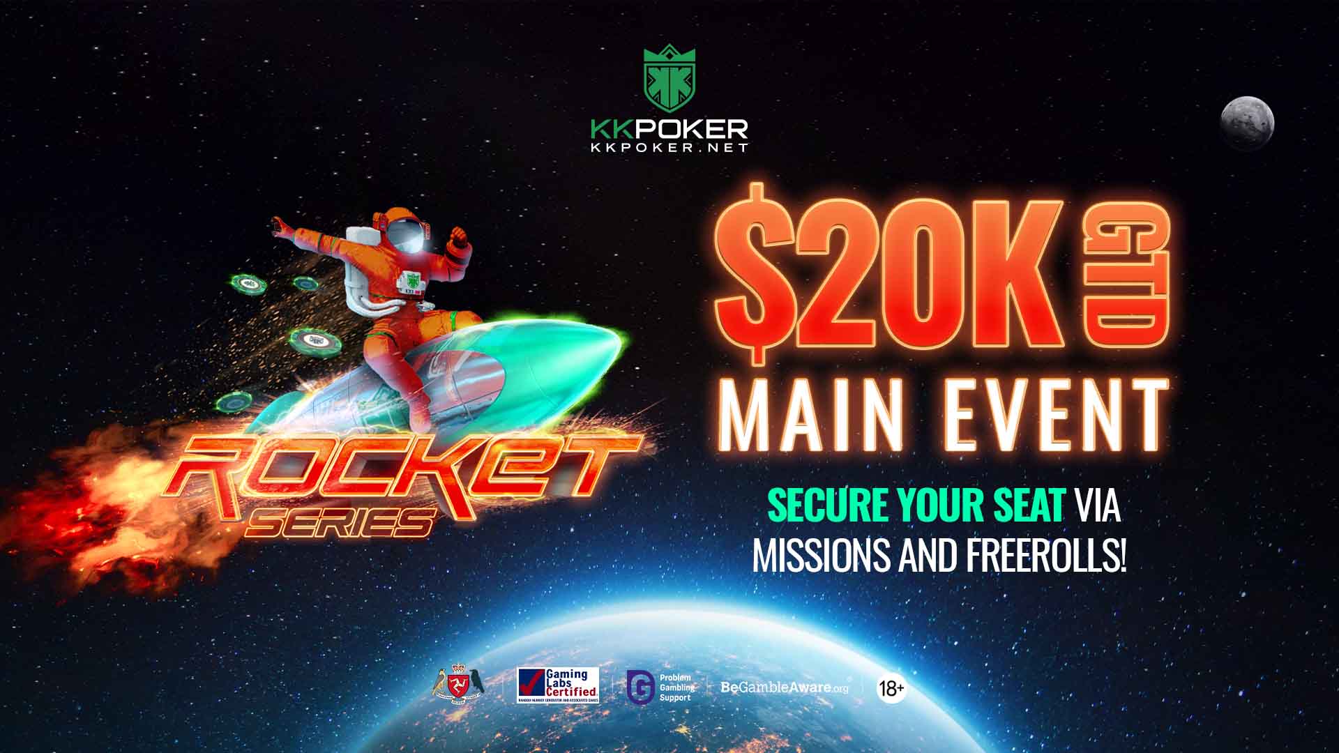 KKPoker Official | Rocket Series Begins! Over $26K GTD!